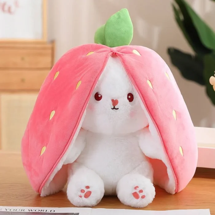 Reversible Bunny Plushie – 2-in-1 Flip Rabbit Soft Toy - Kinderland ...
